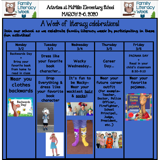 March 2, 2020 – McMillin Elementary School